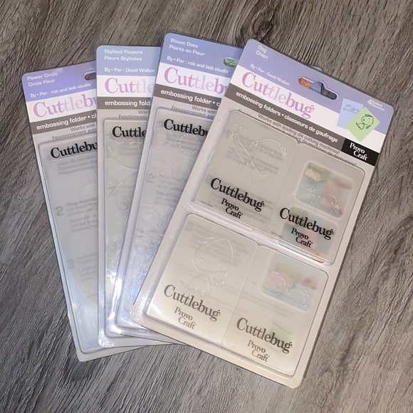 Cuttlebug | Art | Cuttlebug Embossing Folder Floral Bundle | Poshmark